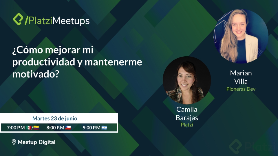 Meetups Digitales 22 al 26 de Junio en Platzi | GDG Polymer y Create Your Future